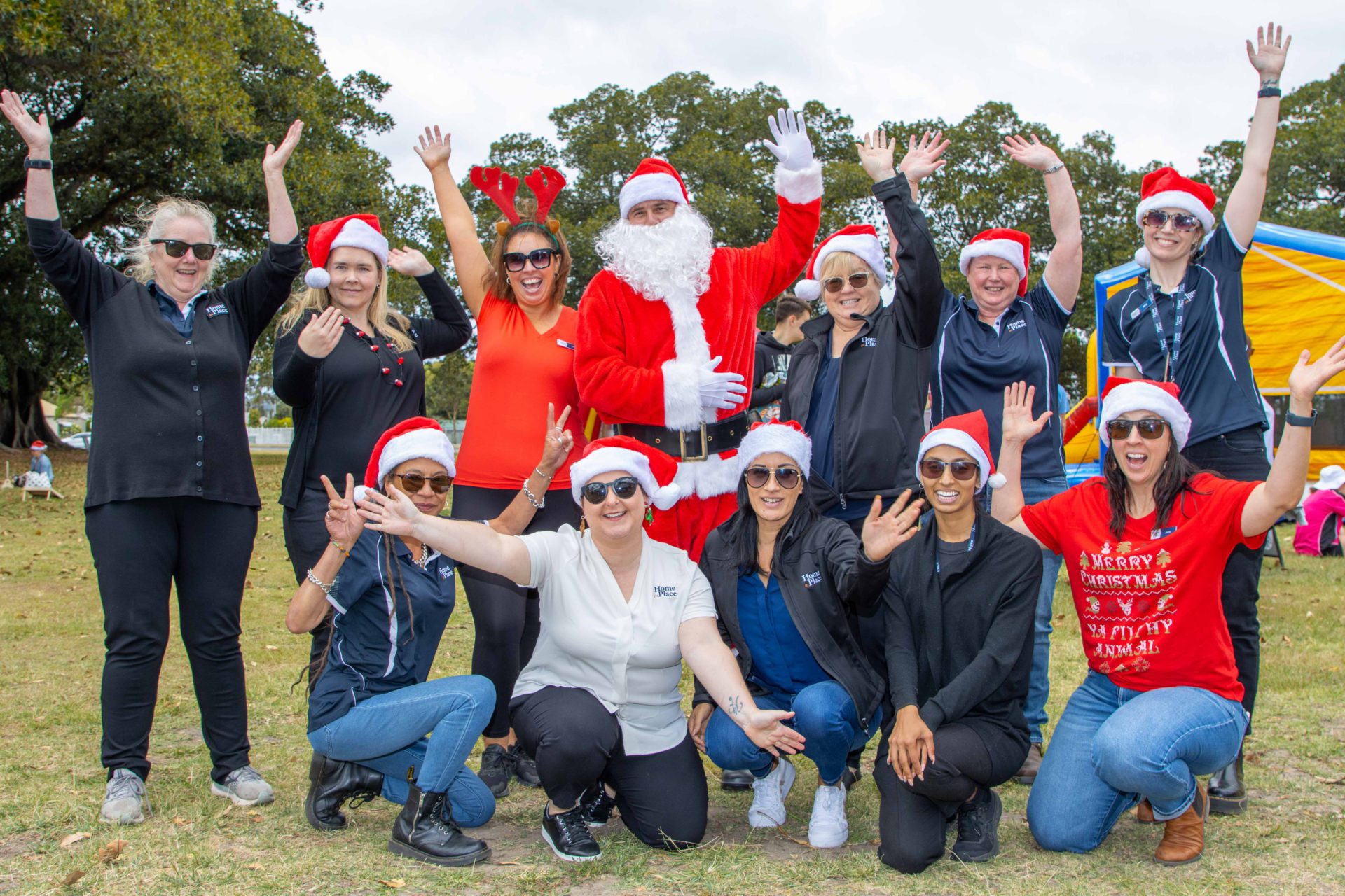 Home in Place tenants celebrate Christmas : Home In Place