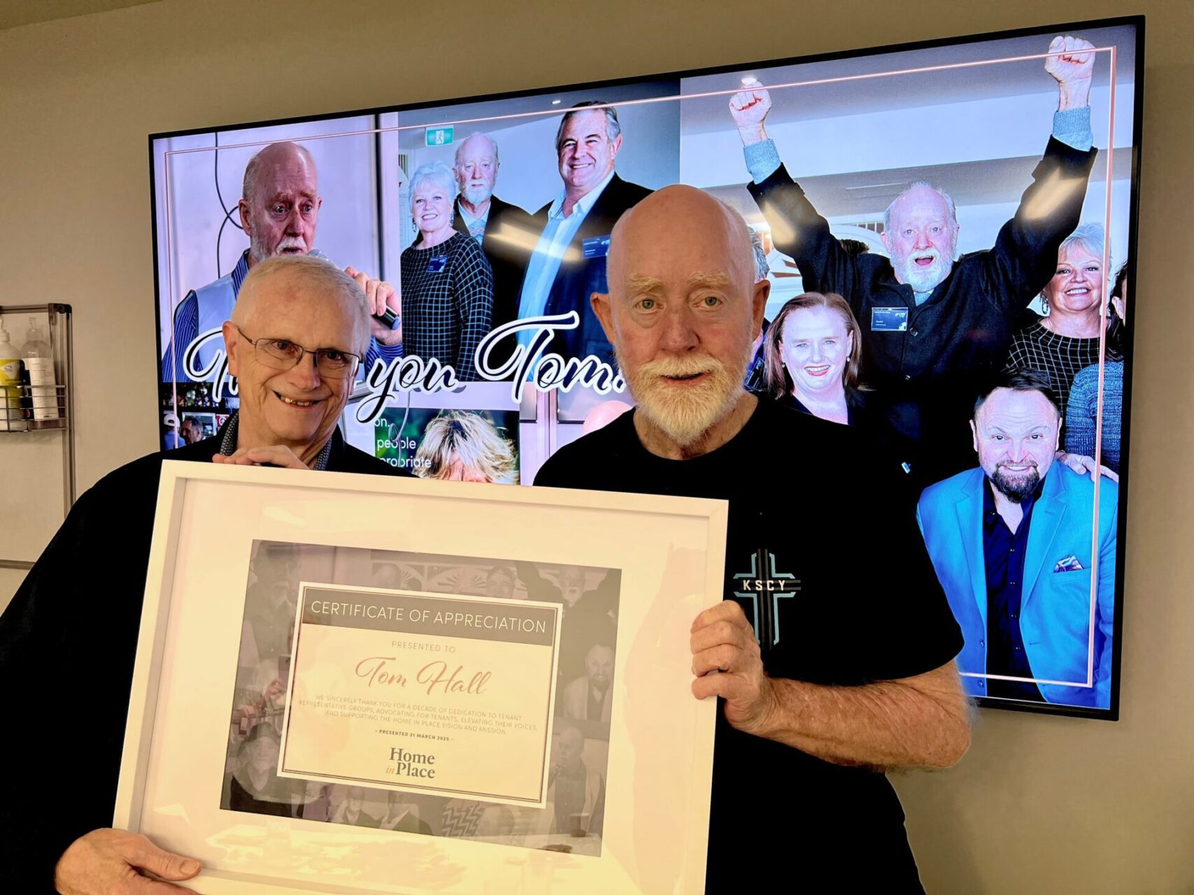Tom Hall, a decade of dedication to tenant voice : Home In Place